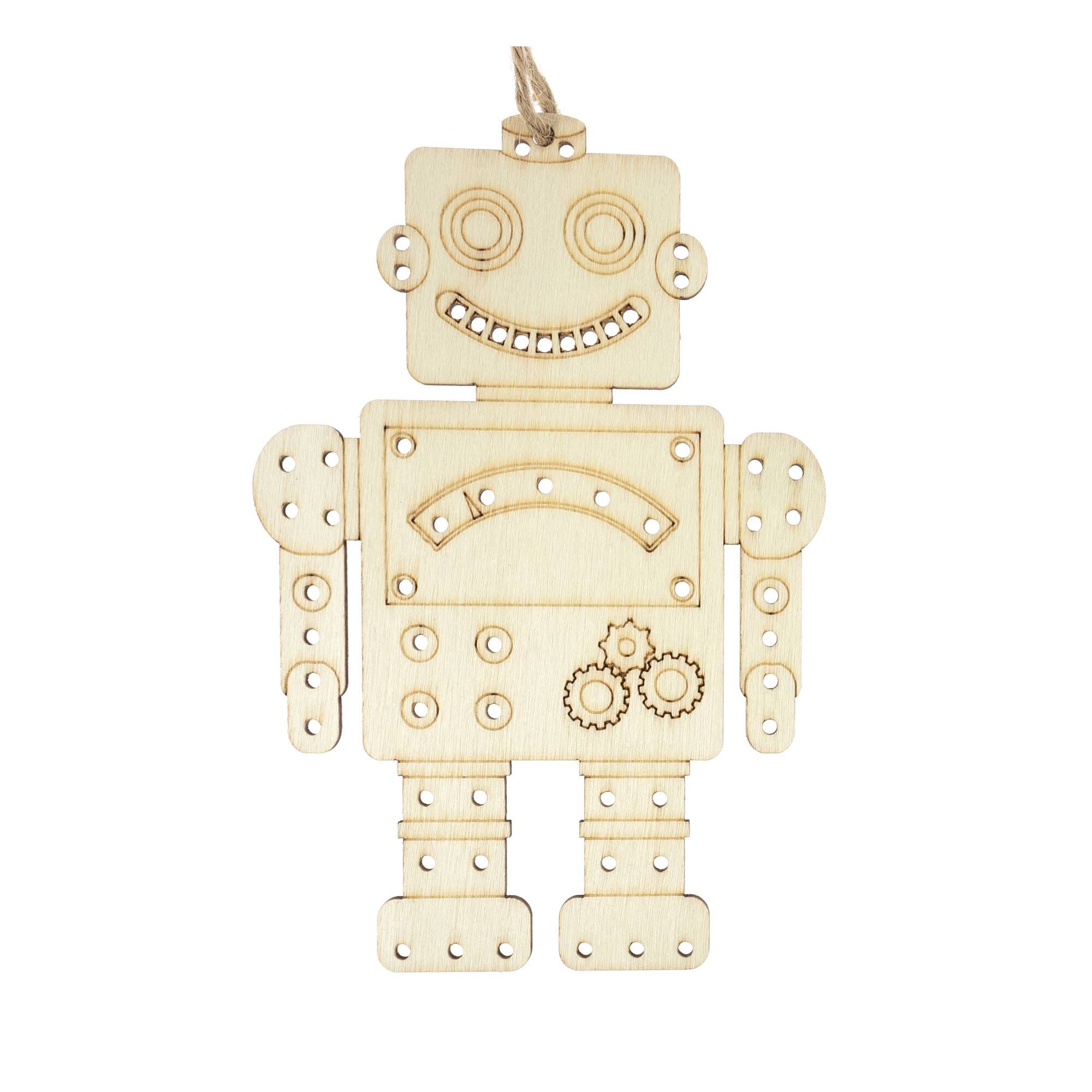 Robot Wooden Threading Kit | Hobbycraft
