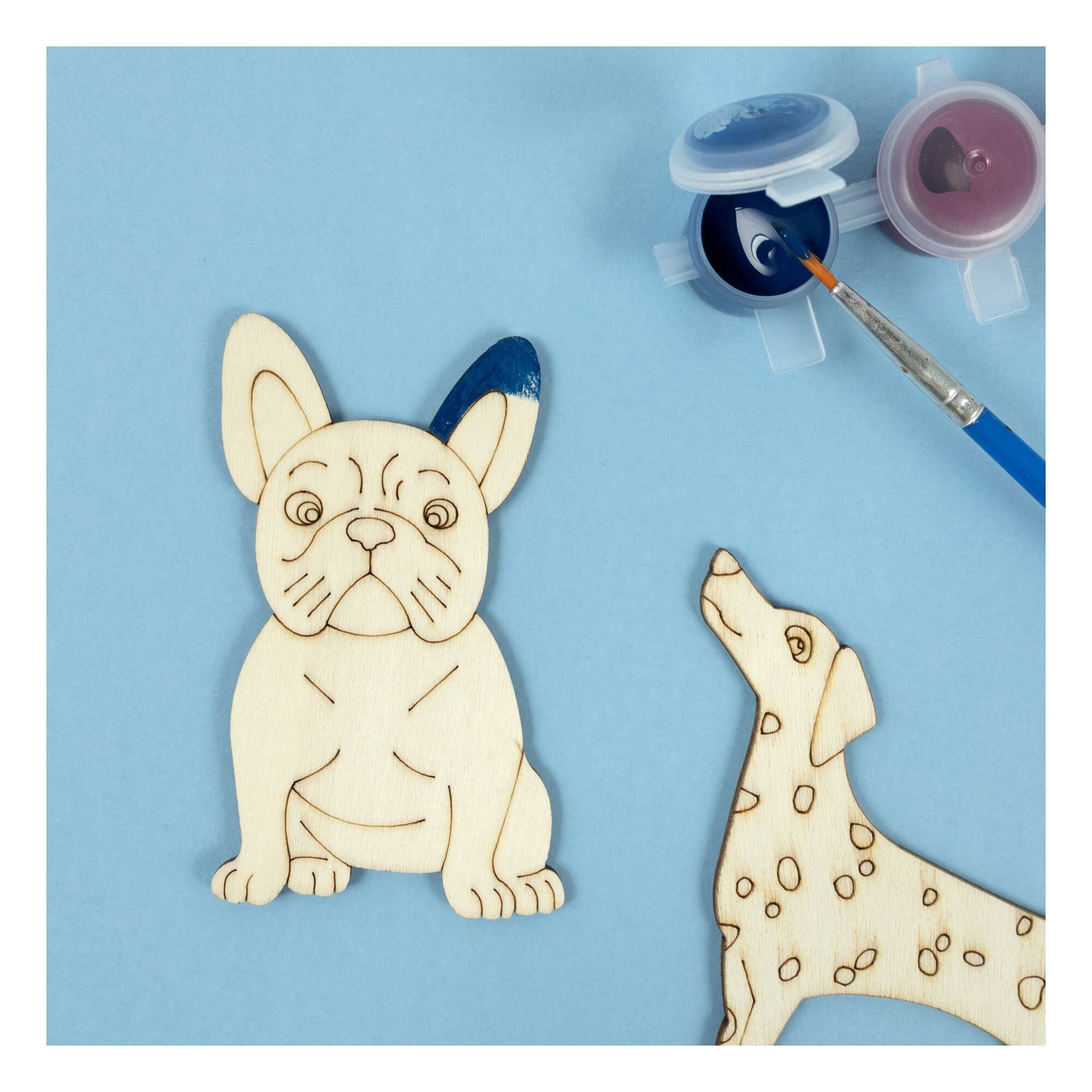 Decorate Your Own Dog Wooden Shapes 9 Pack | Hobbycraft