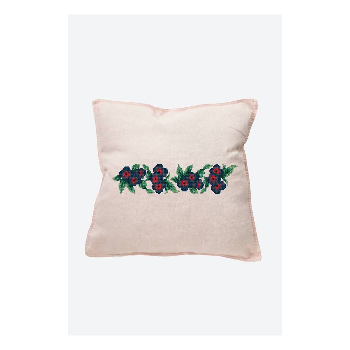 FREE PATTERN DMC Blue Flowers Cross Stitch | Hobbycraft