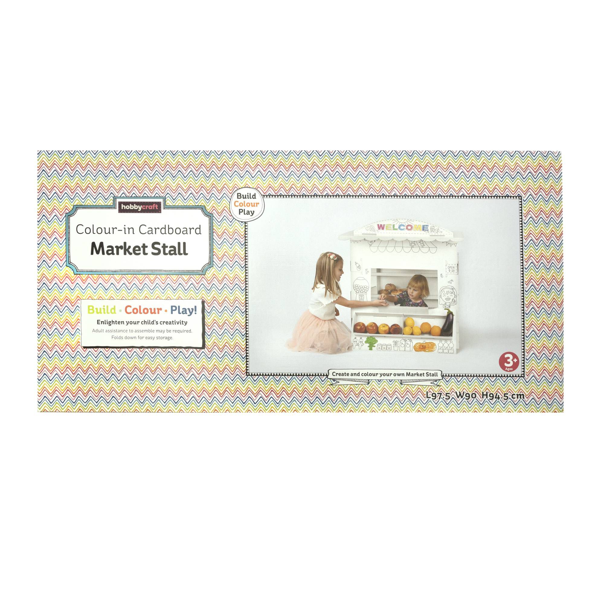 Colour-In Cardboard Market Stall | Hobbycraft