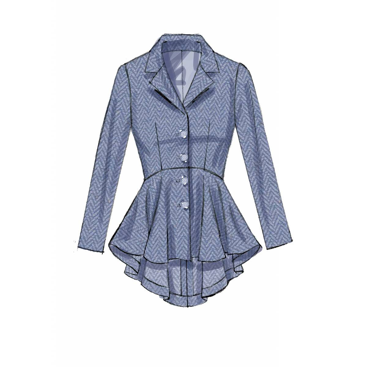 McCall’s Peplum Jackets Sewing Pattern M7513 (6-14) | Hobbycraft