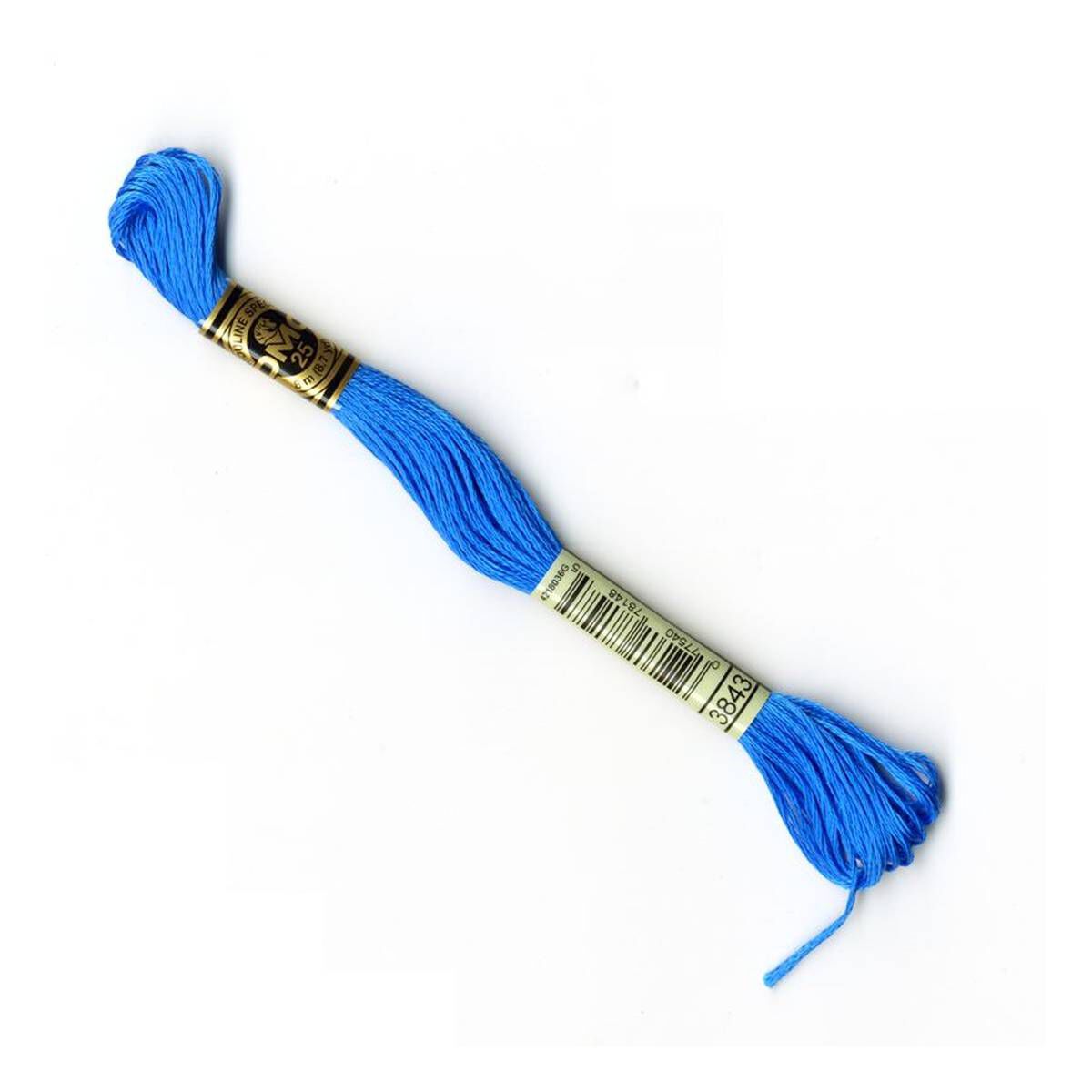 DMC Blue Mouline Special 25 Cotton Thread 8m (3843) | Hobbycraft