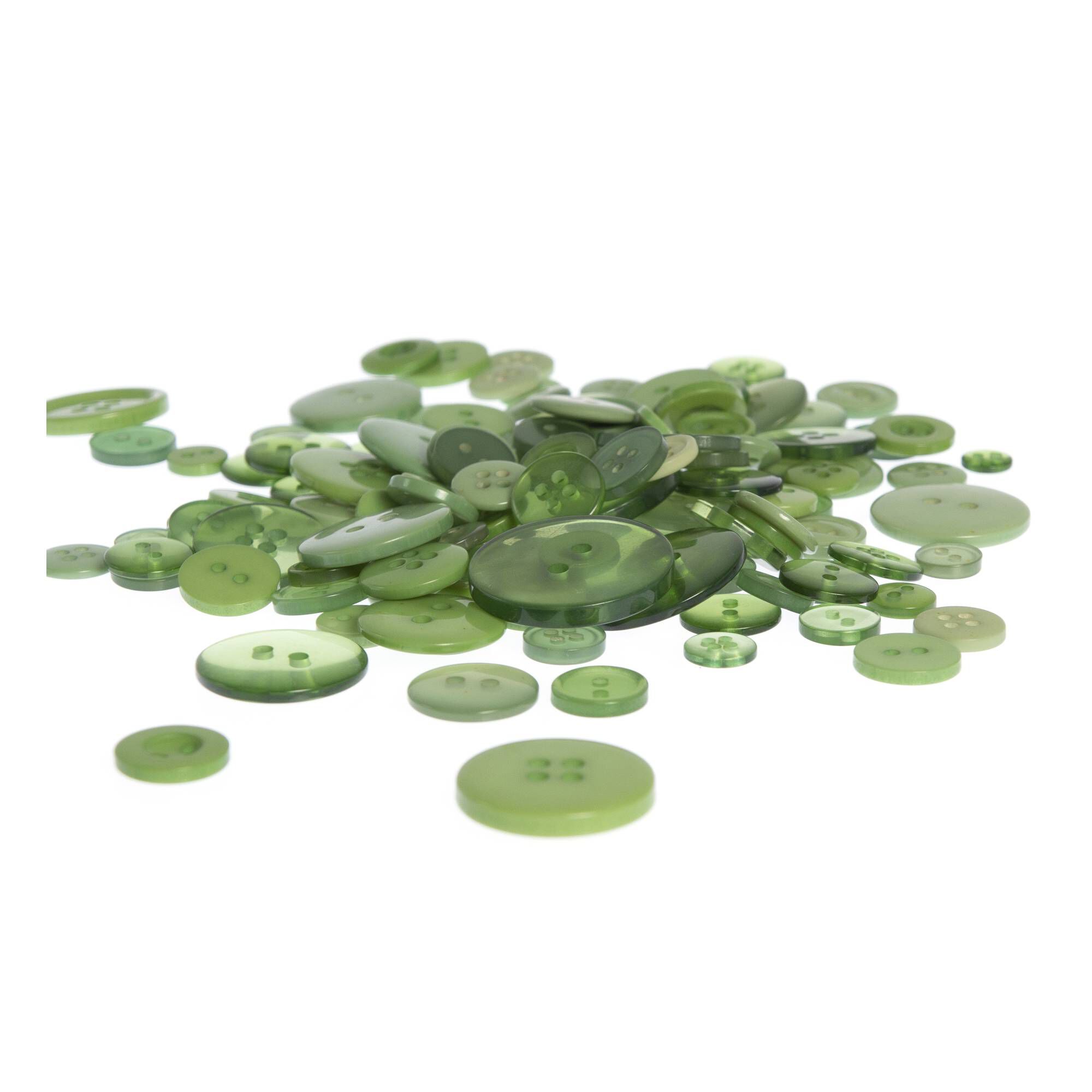 Green Buttons Pack 50g | Hobbycraft
