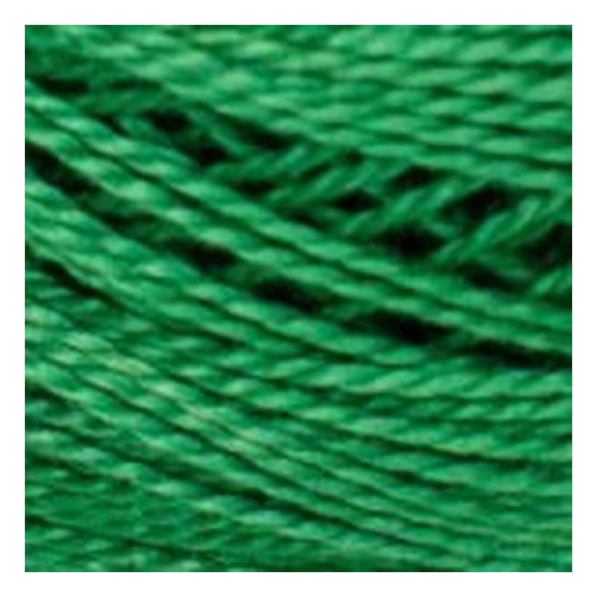DMC Green Pearl Cotton Thread on a Ball Size 8 80m (700) | Hobbycraft
