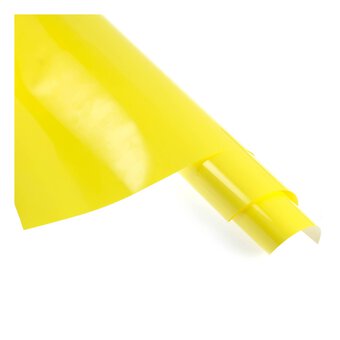 Yellow PU Iron-On Vinyl 12 x 24 Inches | Hobbycraft