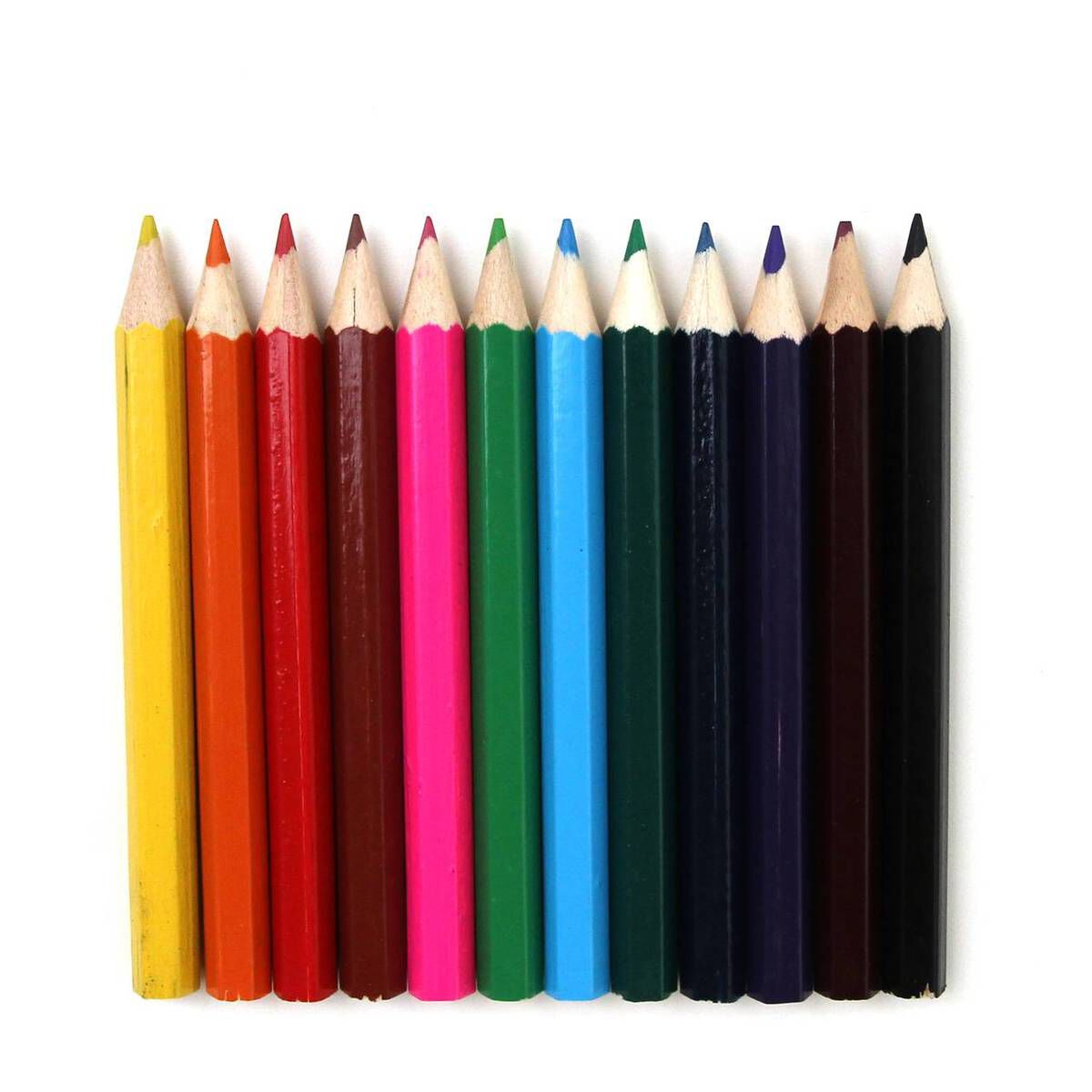 Mini Colouring Pencils 12 Pack | Hobbycraft