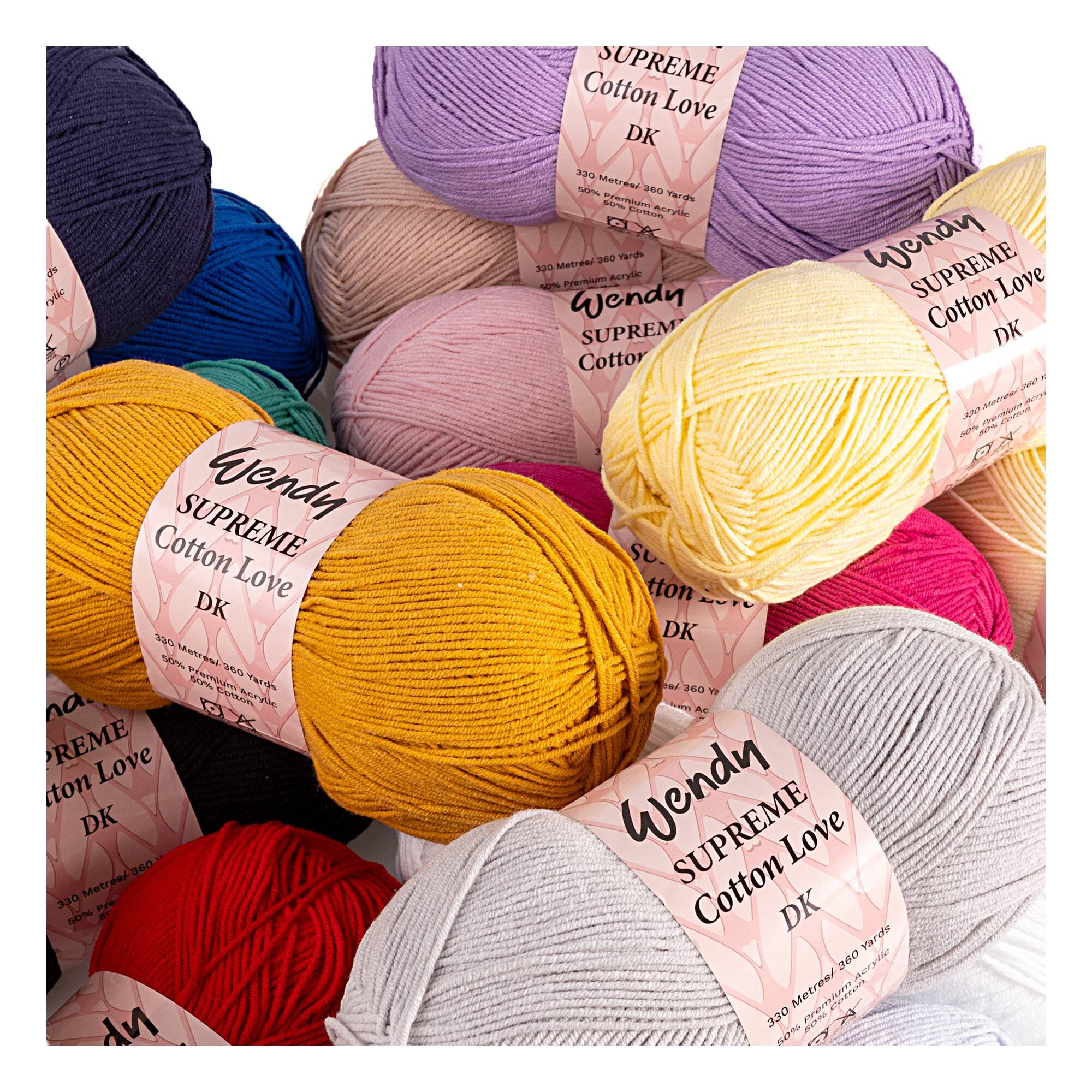 Wendy Lavender Supreme Cotton Love DK Yarn 100g | Hobbycraft
