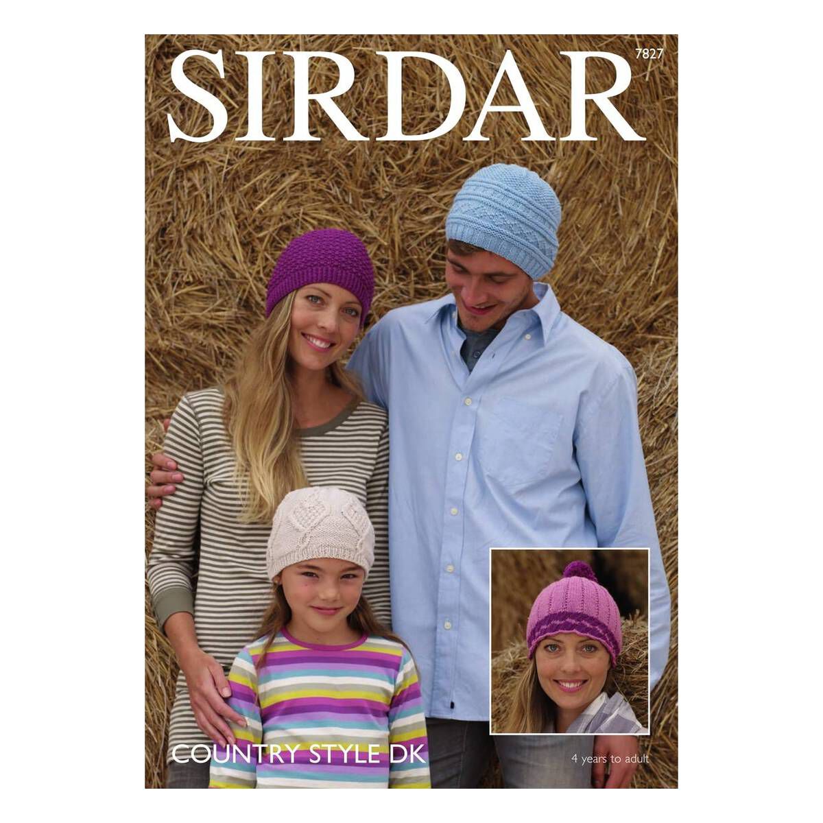 Sirdar Country Style DK Hats Digital Pattern 7827 | Hobbycraft