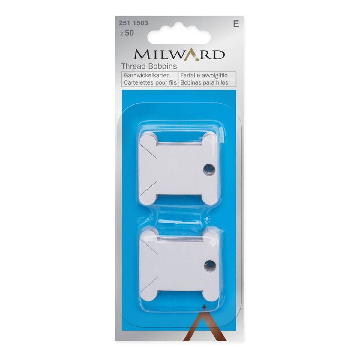 Milward Cardboard Thread Bobbins 50 Pack | Hobbycraft