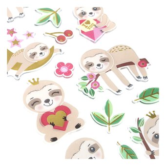 Sloth Gel Stickers | Hobbycraft