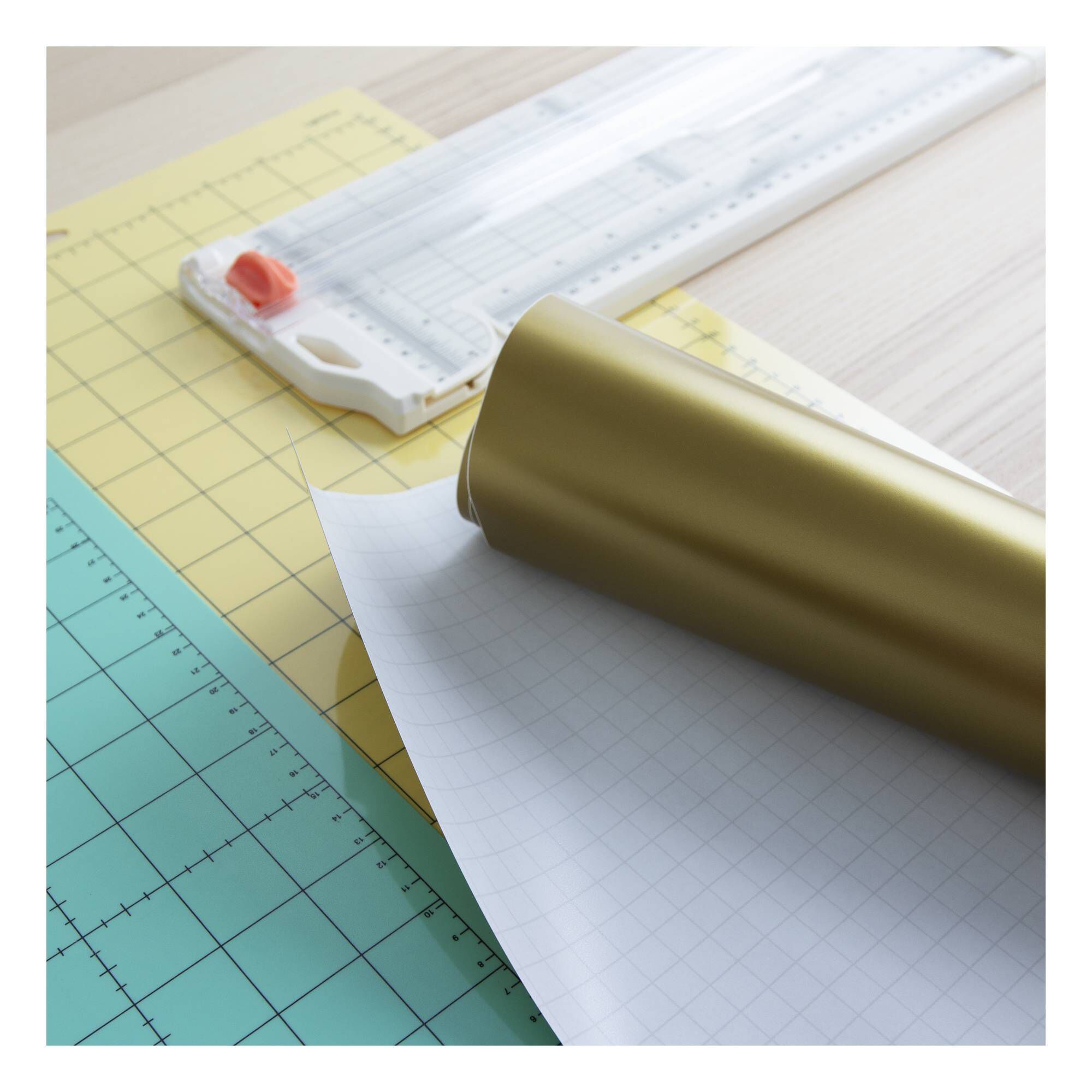 Gold Glossy Permanent Vinyl 12 x 48 Inches | Hobbycraft