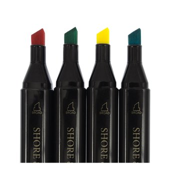 Shore & Marsh Bright Dual Tip Art Markers 12 Pack | Hobbycraft