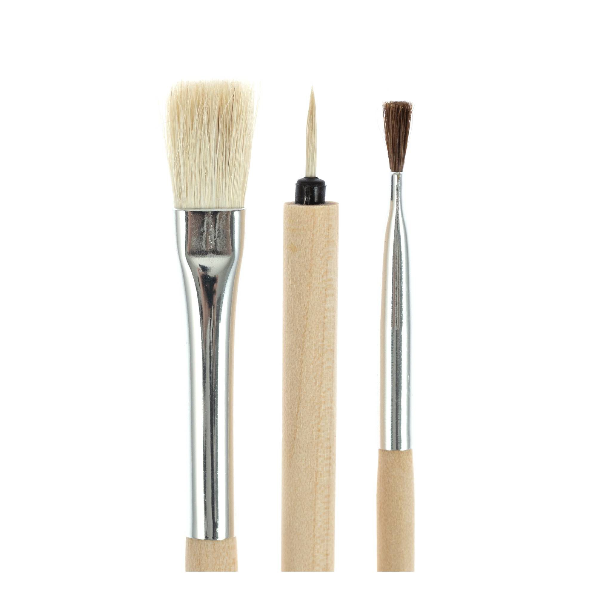 Tamiya Basic Modelling Brush Set 3 Pack | Hobbycraft