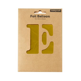 Extra Large Gold Foil Letter E Balloon | Hobbycraft