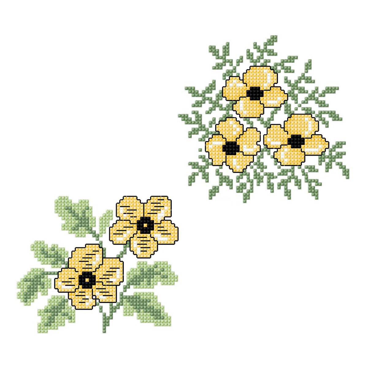 FREE PATTERN DMC Buttercup Cross Stitch | Hobbycraft