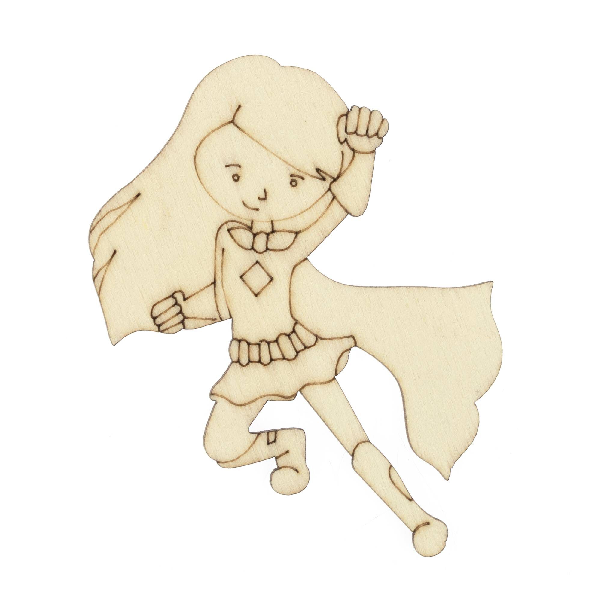 Decorate Your Own Fantasy Character Wooden Shapes 9 Pack | Hobbycraft