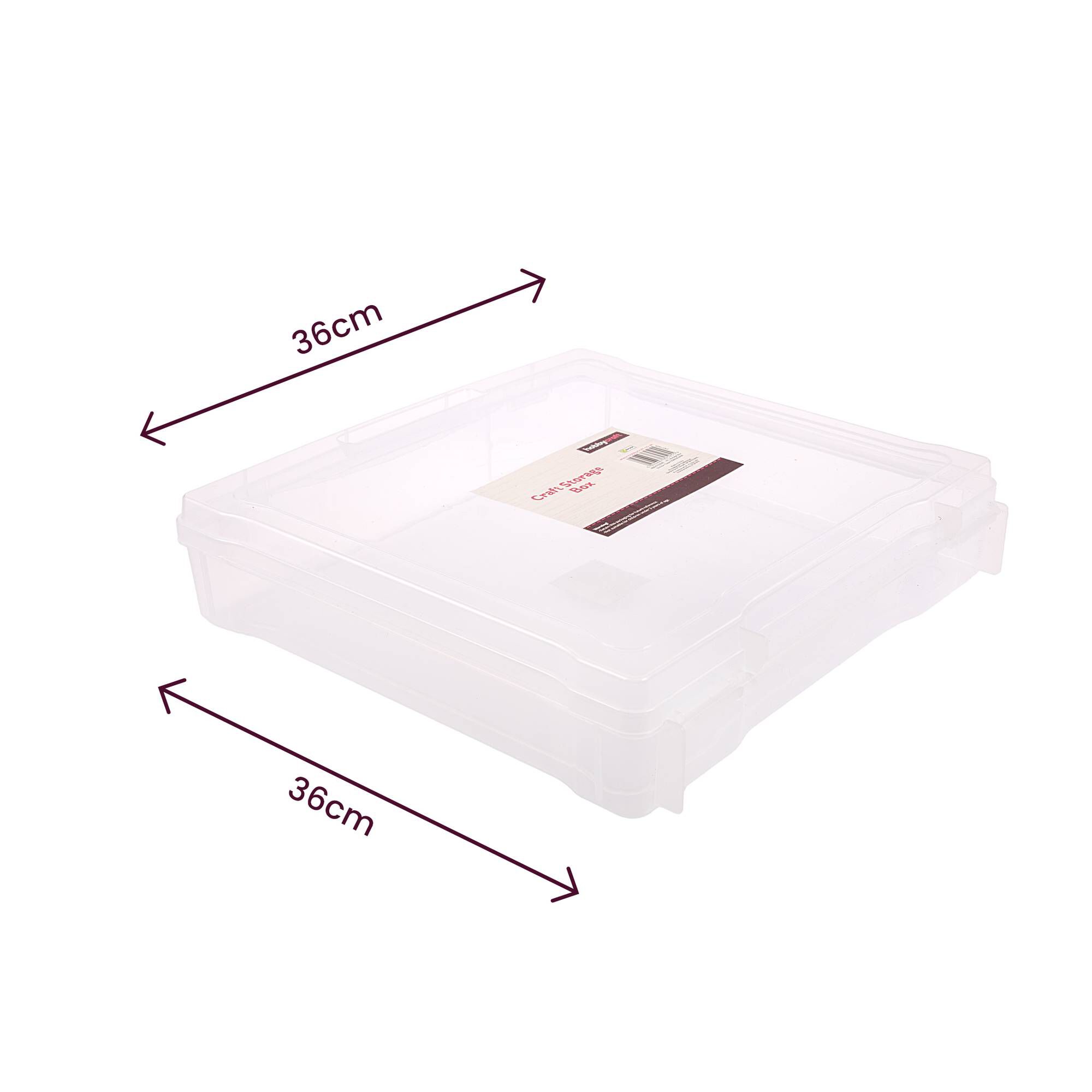 Craft Storage Box 36cm x 36cm x 8cm | Hobbycraft