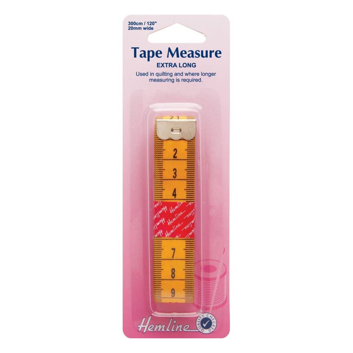Hemline Extra Long Tape Measure 300cm | Hobbycraft