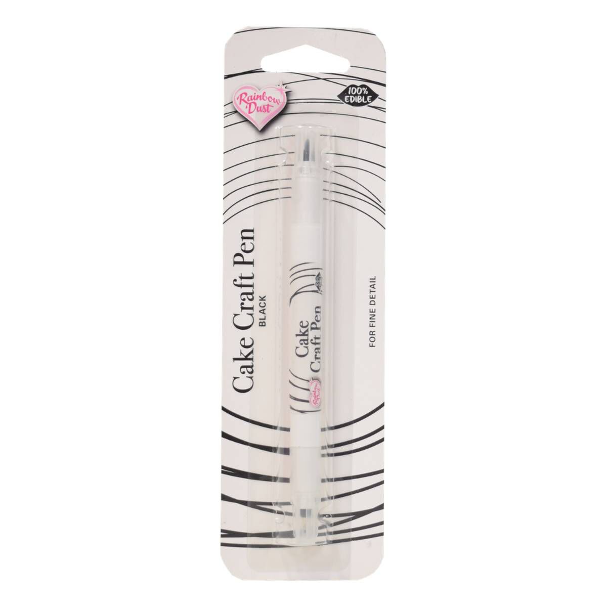 Rainbow Dust Black Double-Ended Edible Food Pen | Hobbycraft