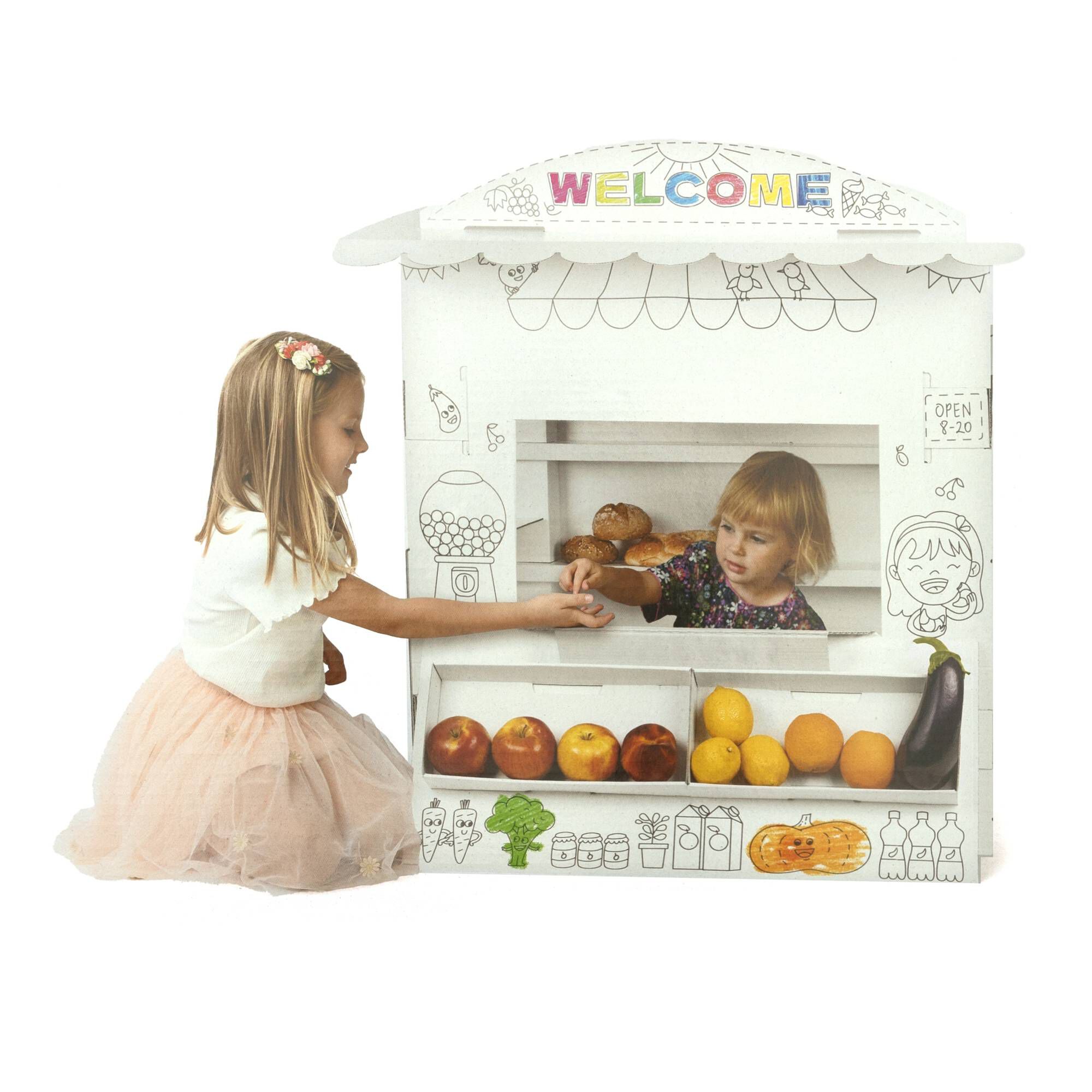 Colour-In Cardboard Market Stall | Hobbycraft
