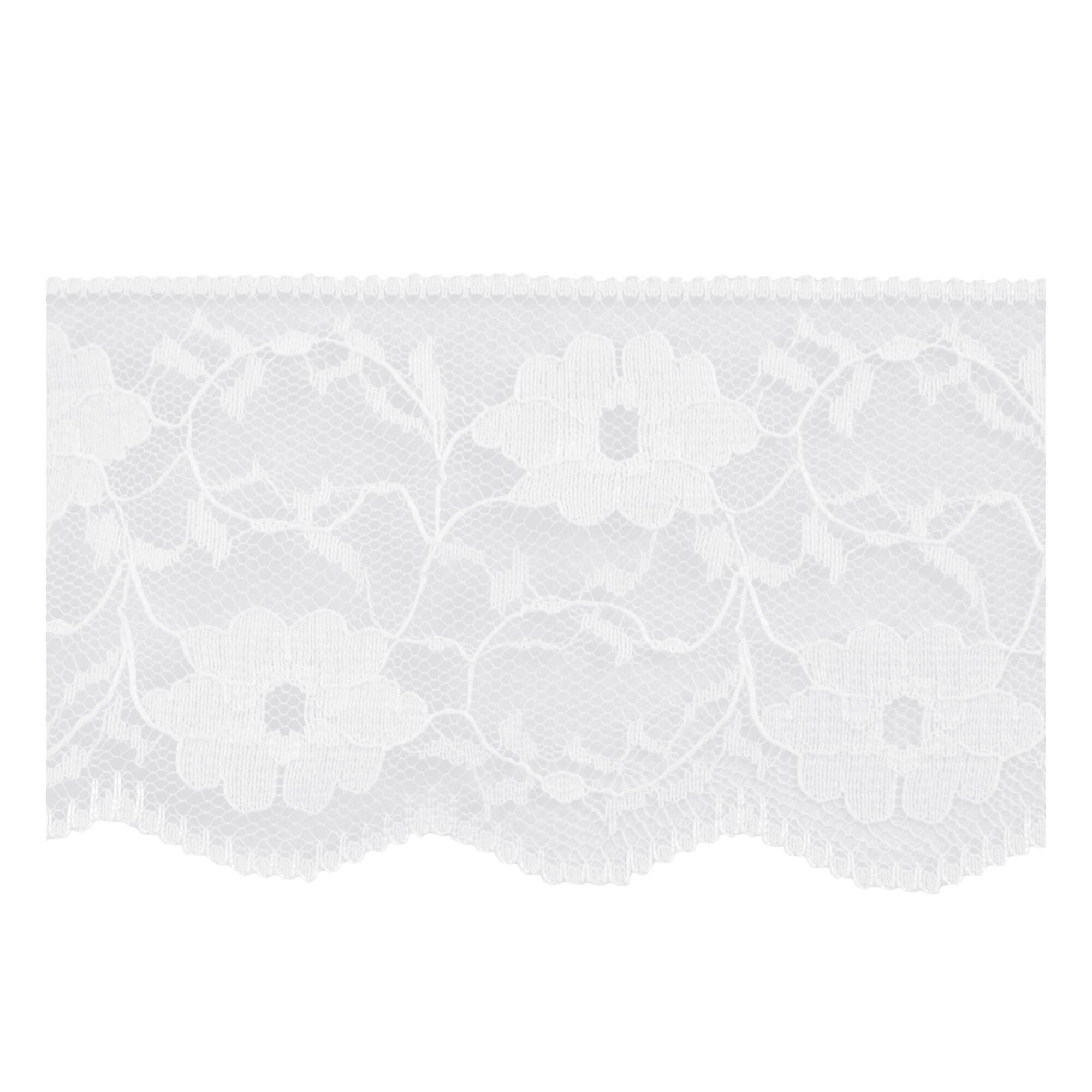White 60mm Floral Lace Trim by the Metre | Hobbycraft