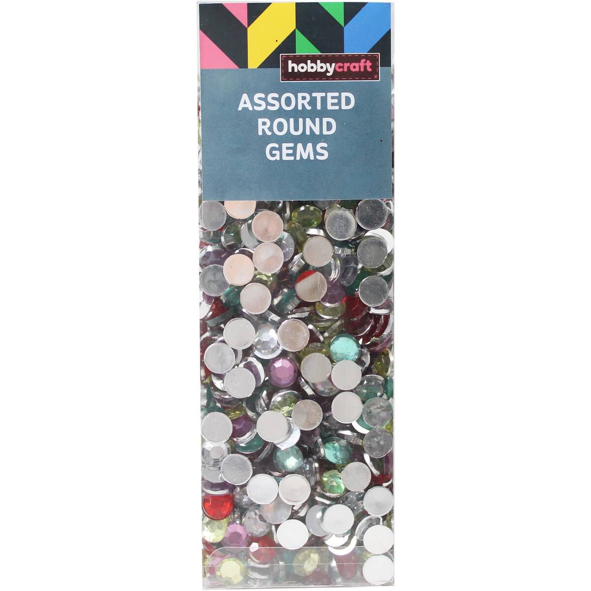 Red, Yellow and Green Round Gems 90g | Hobbycraft