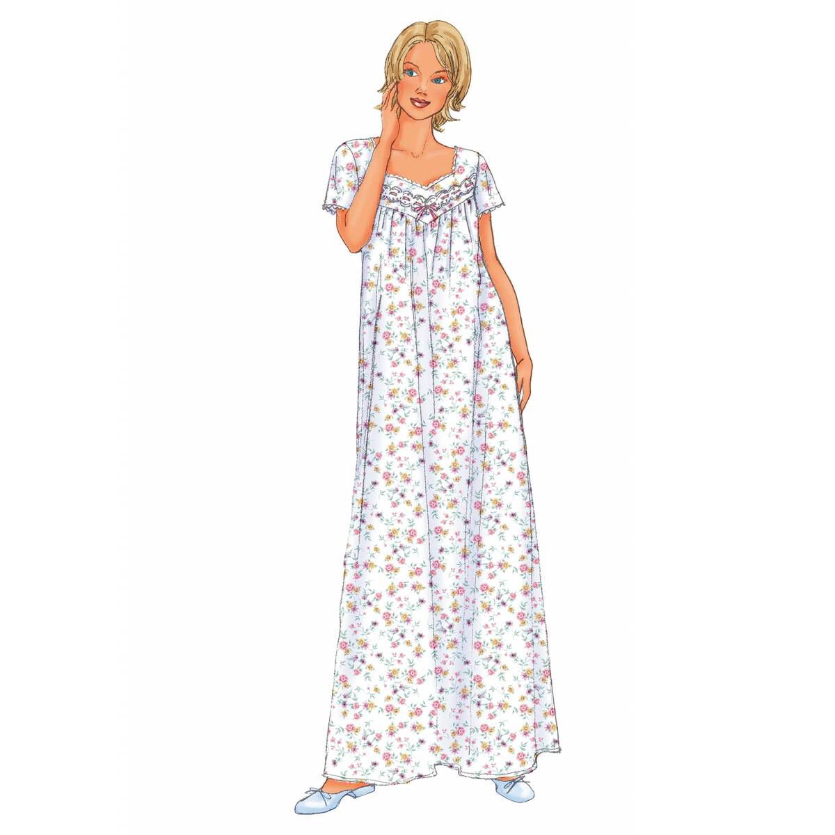Butterick Petite Nightgown Sewing Pattern 6838 (L-XL) | Hobbycraft