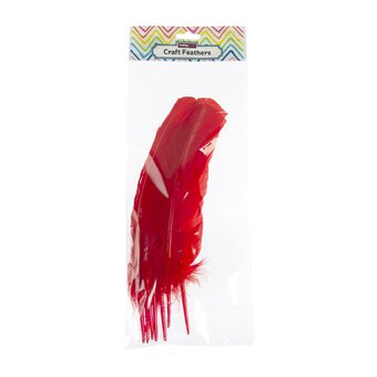 Red Feathers 7 Pack | Hobbycraft