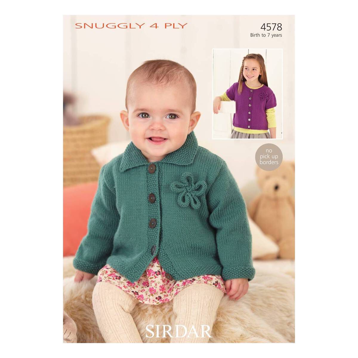 Sirdar Snuggly 4 Ply Cardigans Digital Pattern 4578 | Hobbycraft