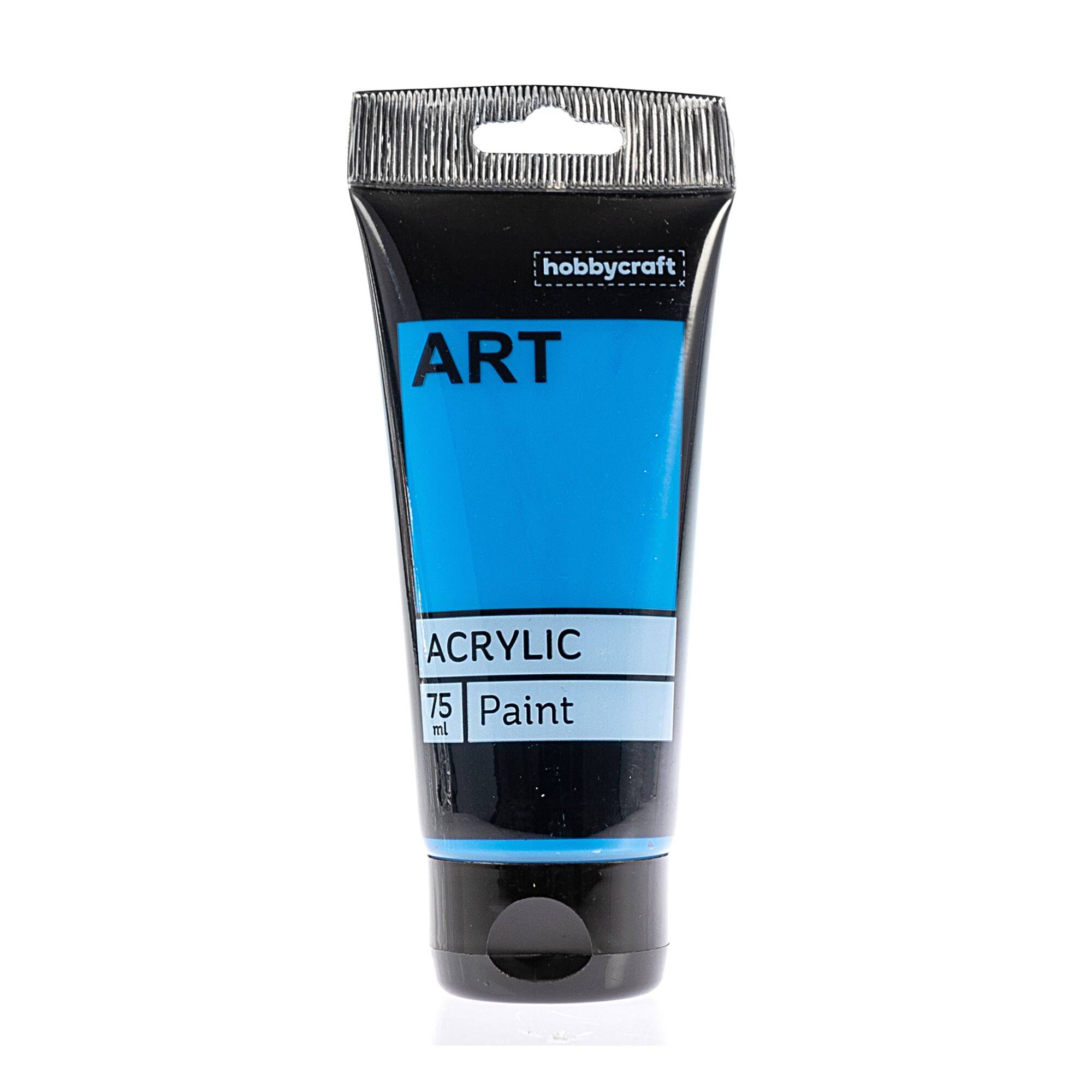 Bright Blue Art Acrylic Paint 75ml | Hobbycraft