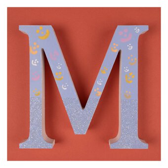 MDF Wooden Letter M 13cm | Hobbycraft