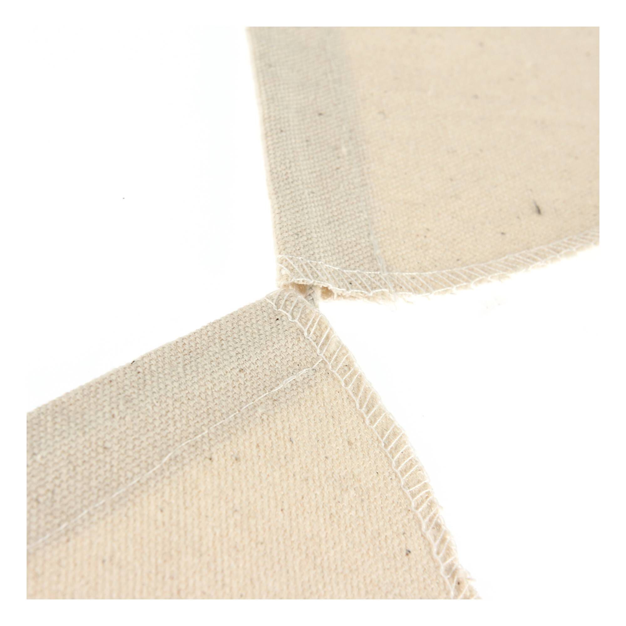 Natural Cotton Canvas Bunting with Finished Edges | Hobbycraft