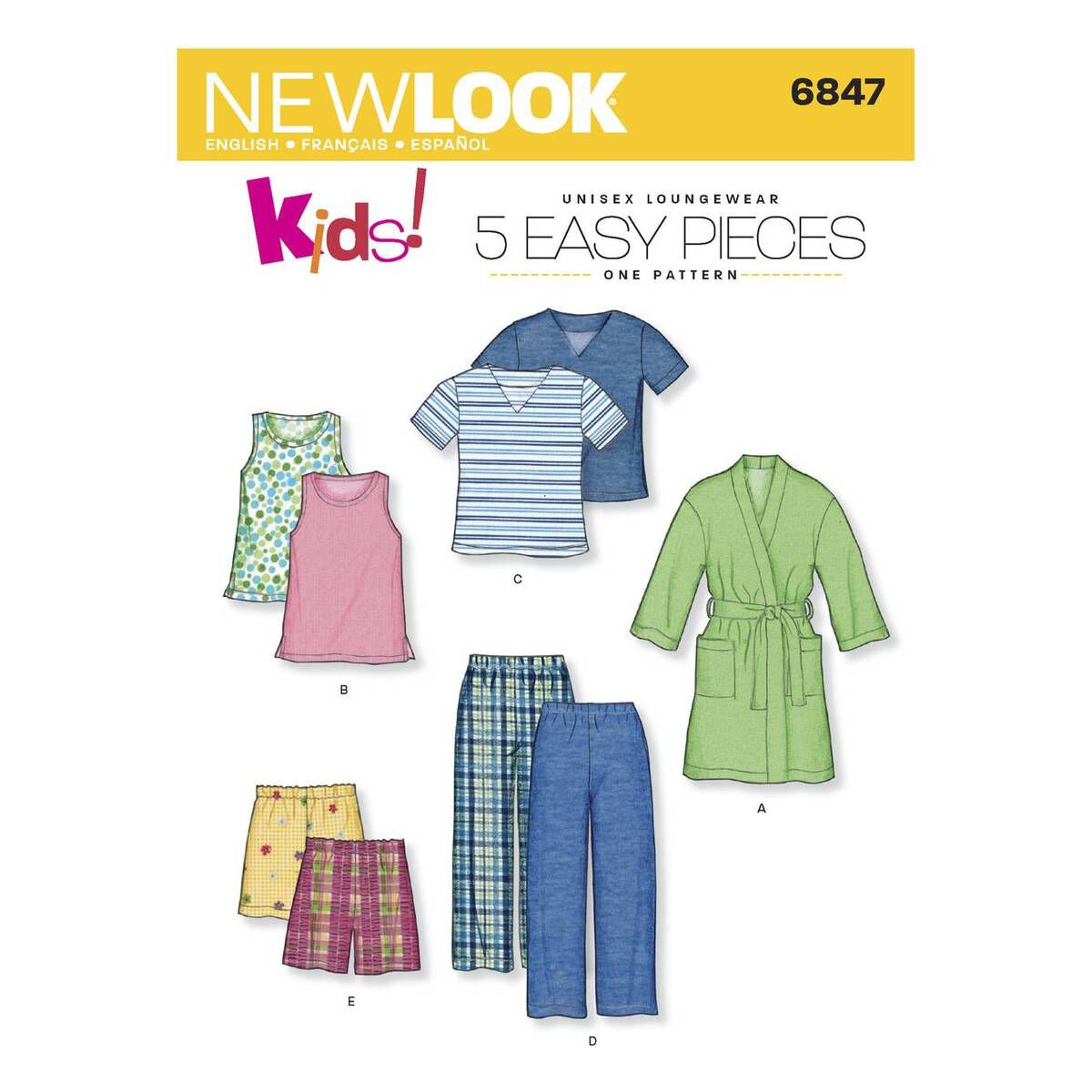 New Look Child Sleepwear Sewing Pattern 6847 | Hobbycraft