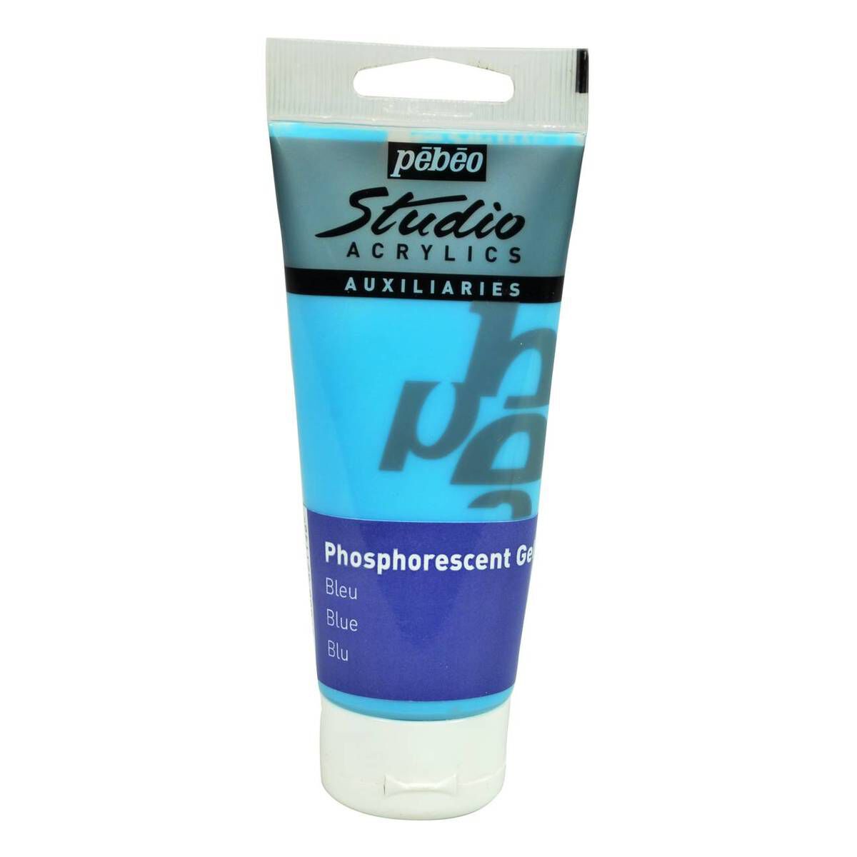 Pebeo Blue Phosphorescent Gel 100ml | Hobbycraft