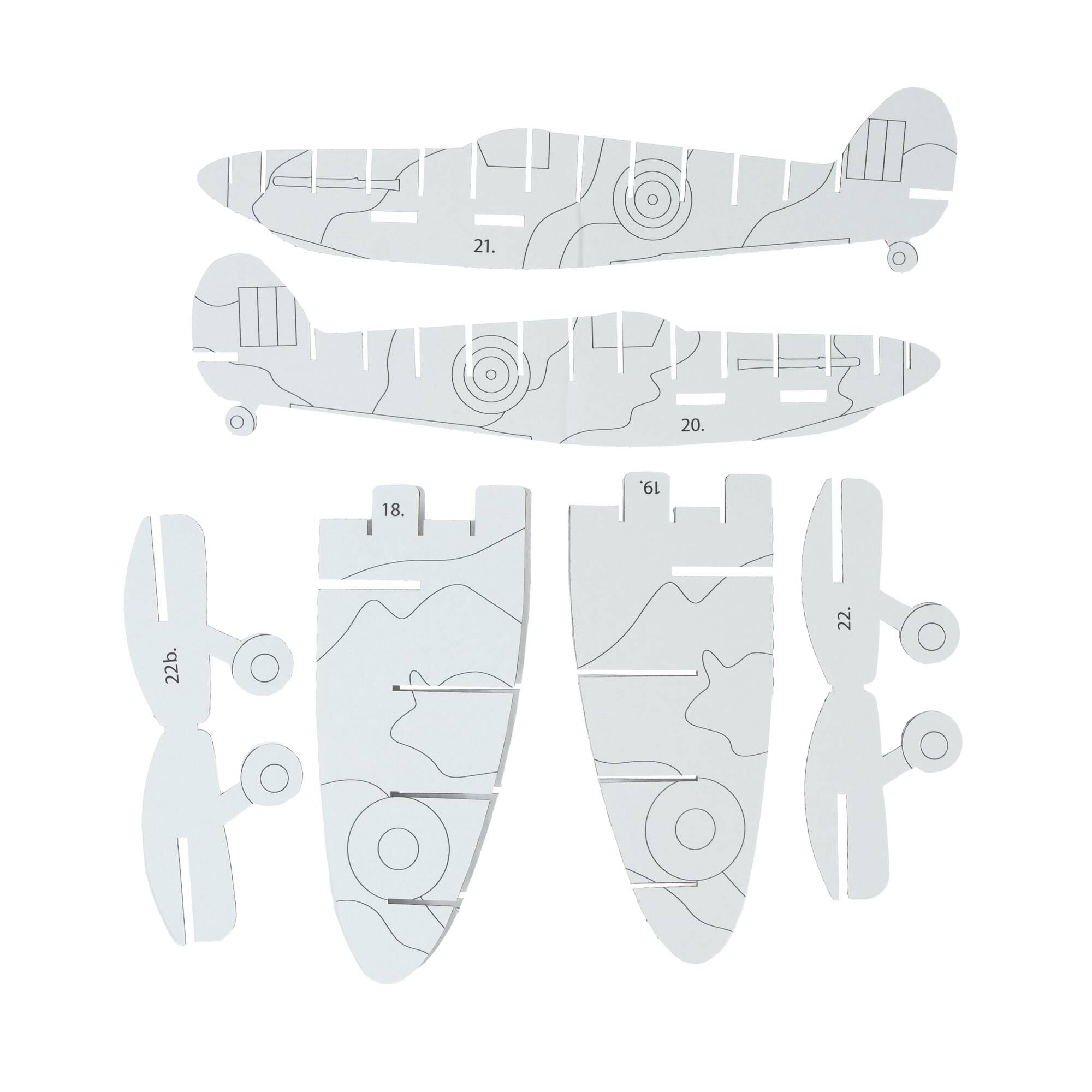 Colour-In Cardboard Spitfire 53cm | Hobbycraft