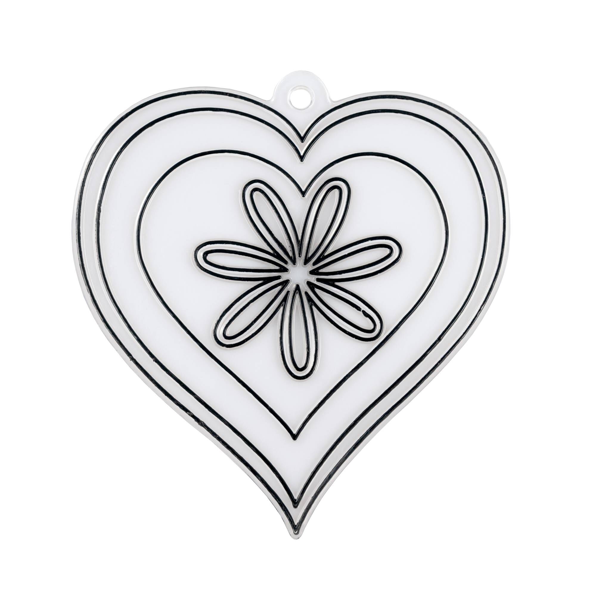Heart Plastic Suncatcher | Hobbycraft