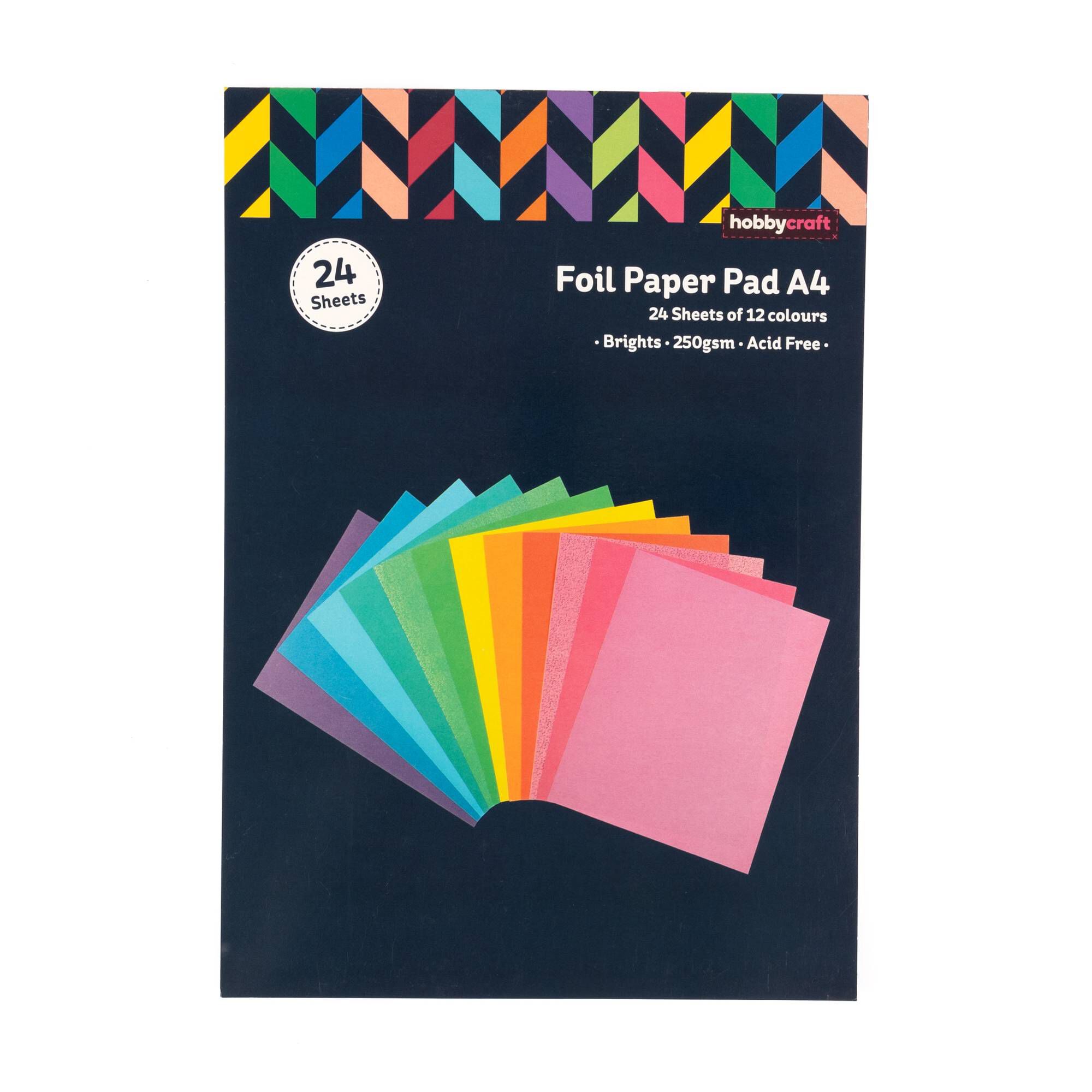 Bright Coloured Paper Pad A4 24 Pack | Hobbycraft
