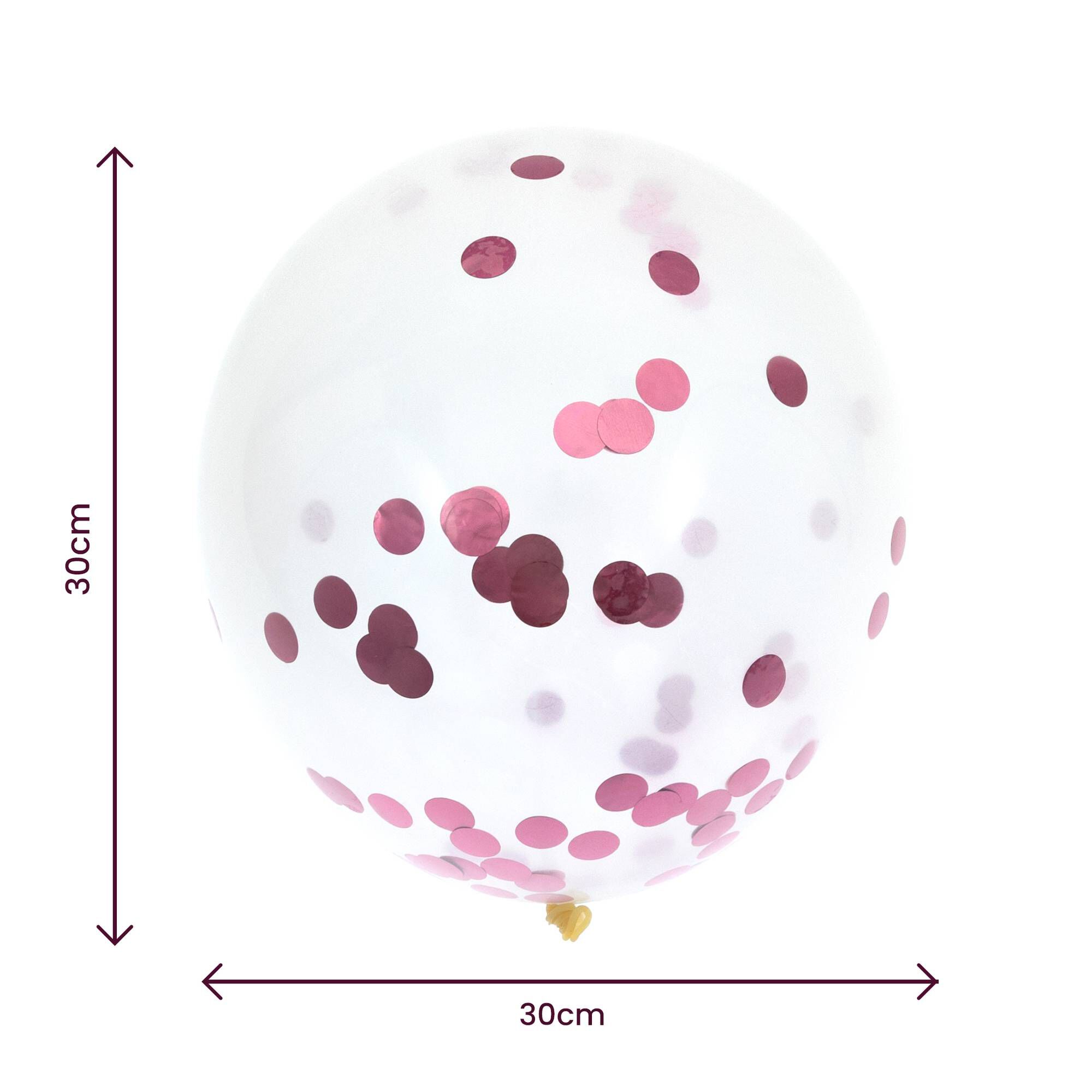 Pink Confetti Balloons 6 Pack | Hobbycraft