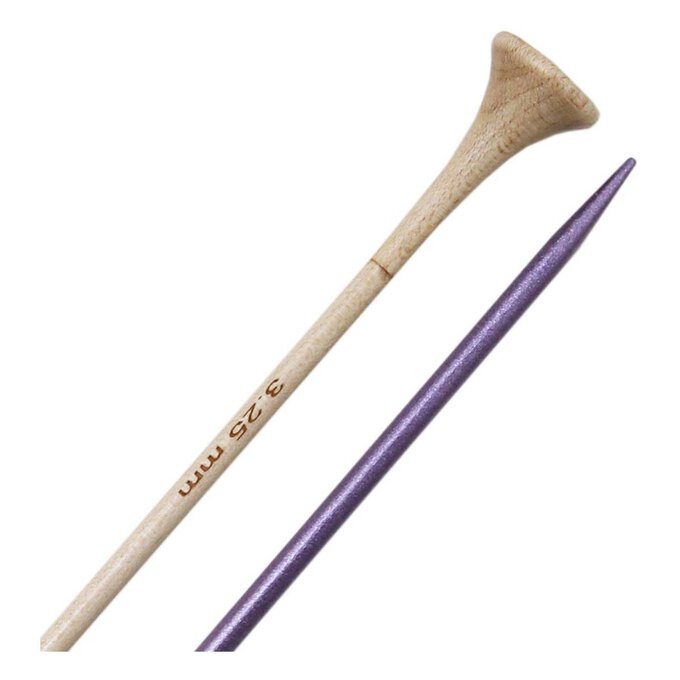 Knitcraft Wooden Knitting Needles 3.25mm x 35cm | Hobbycraft