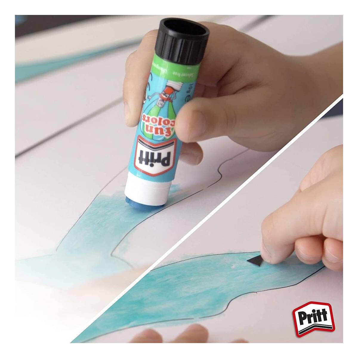 Pritt Fun Colour Glue Sticks 4 Pack | Hobbycraft