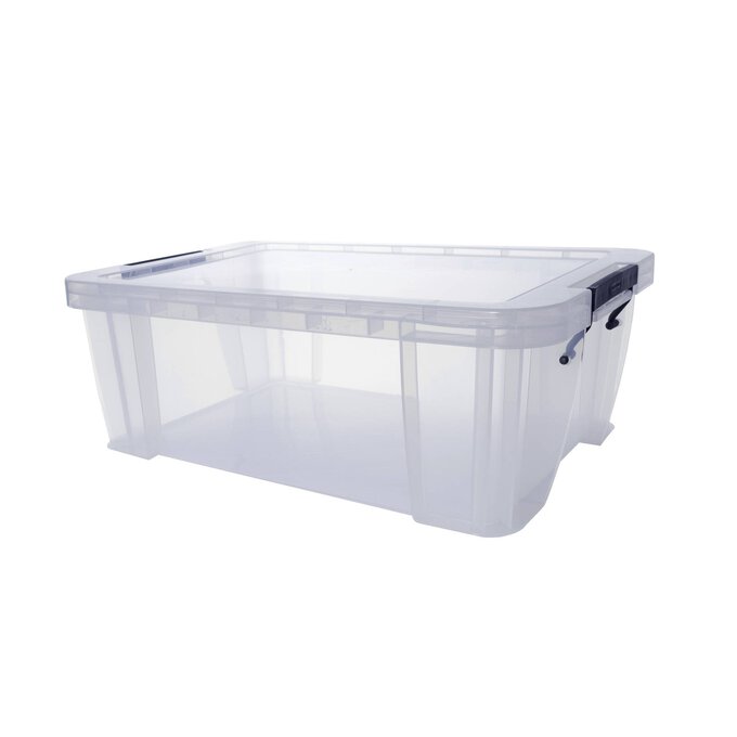 Whitefurze Allstore 15 Litre Clear Storage Box | Hobbycraft