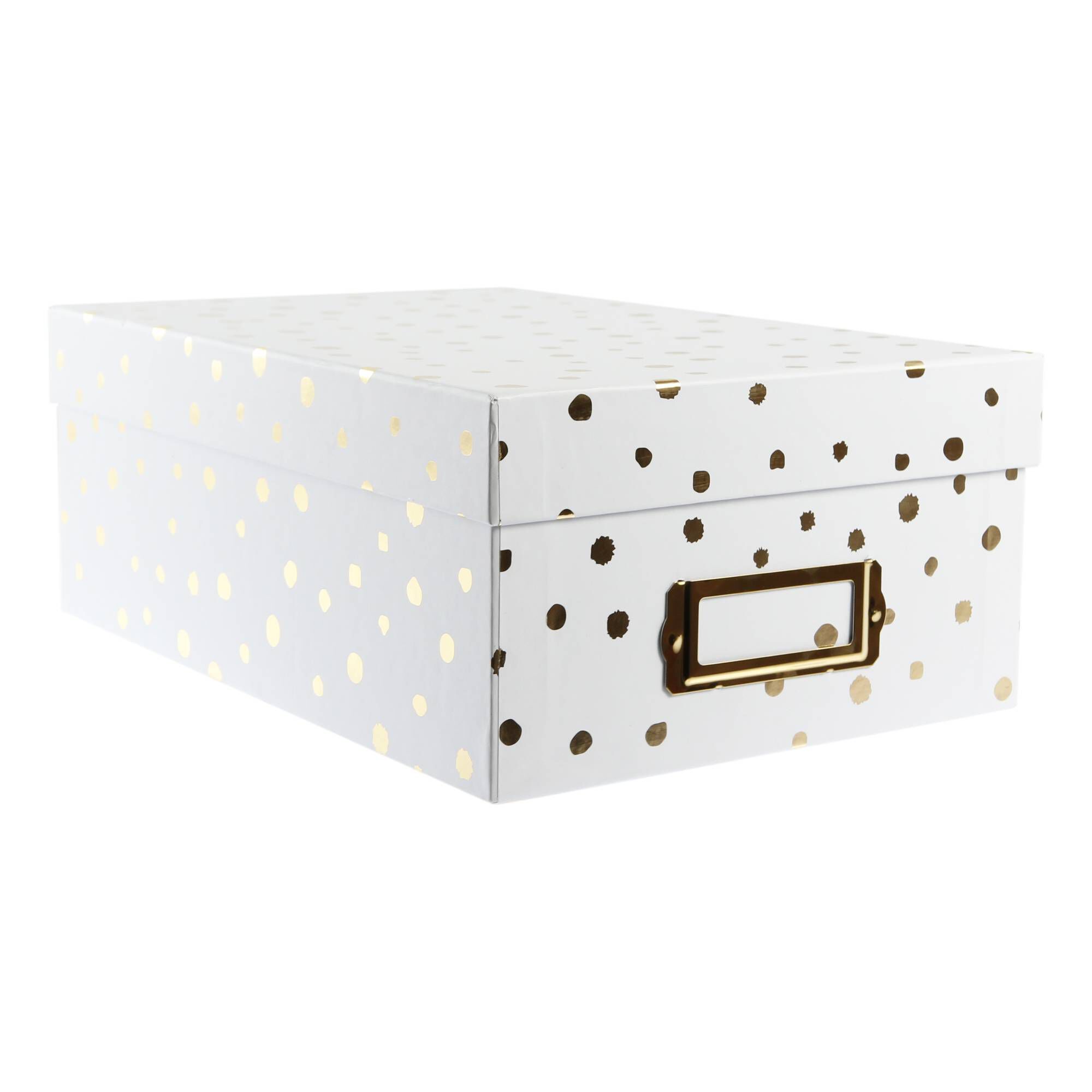 Gold Dot Storage Box 11cm x 20cm x 29cm | Hobbycraft
