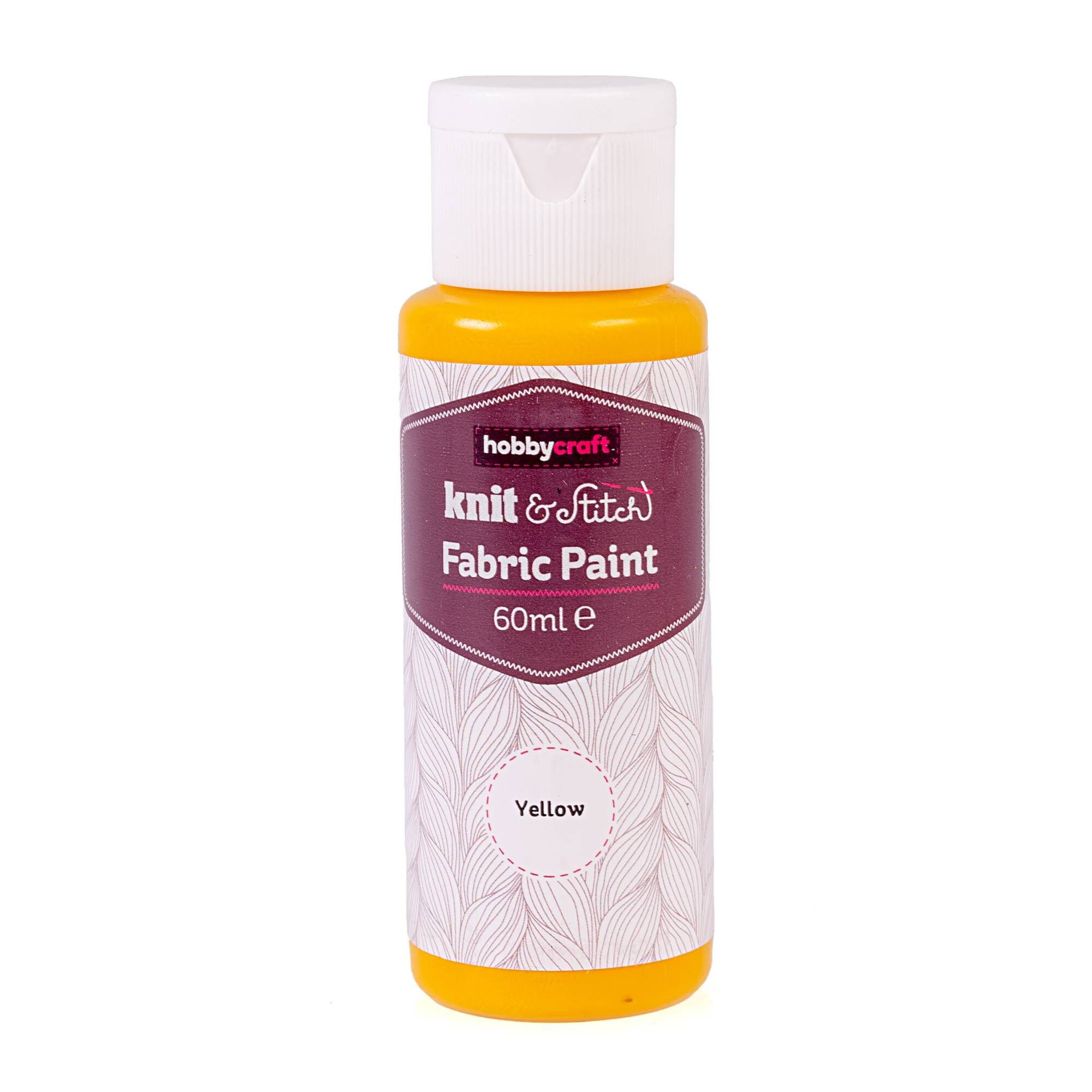 Yellow Fabric Paint 60ml | Hobbycraft