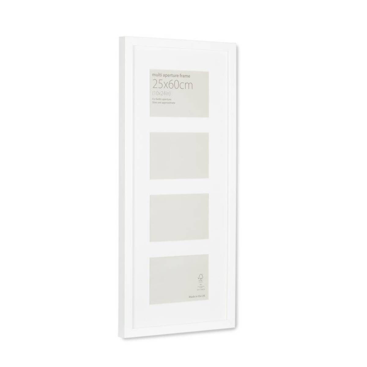 White Multi-Aperture Frame 25cm x 60cm | Hobbycraft