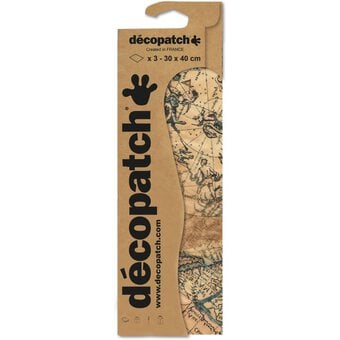 Decopatch Map Paper 3 Sheets | Hobbycraft