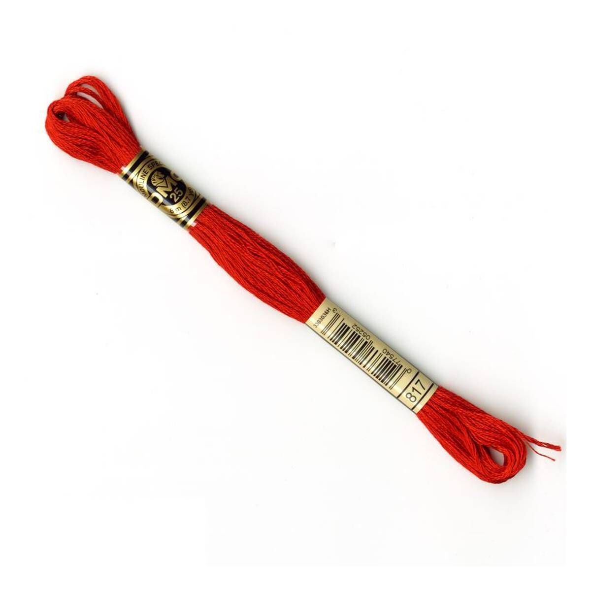 DMC Red Mouline Special 25 Cotton Thread 8m (817) | Hobbycraft