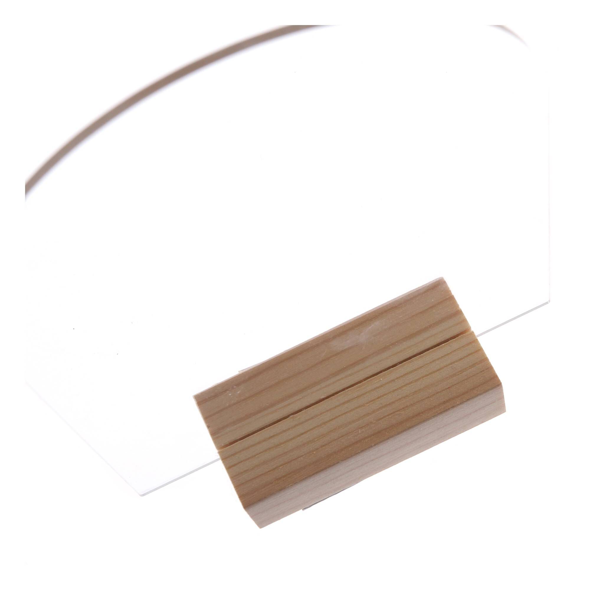 Clear Arch Acrylic Table Sign 20cm | Hobbycraft