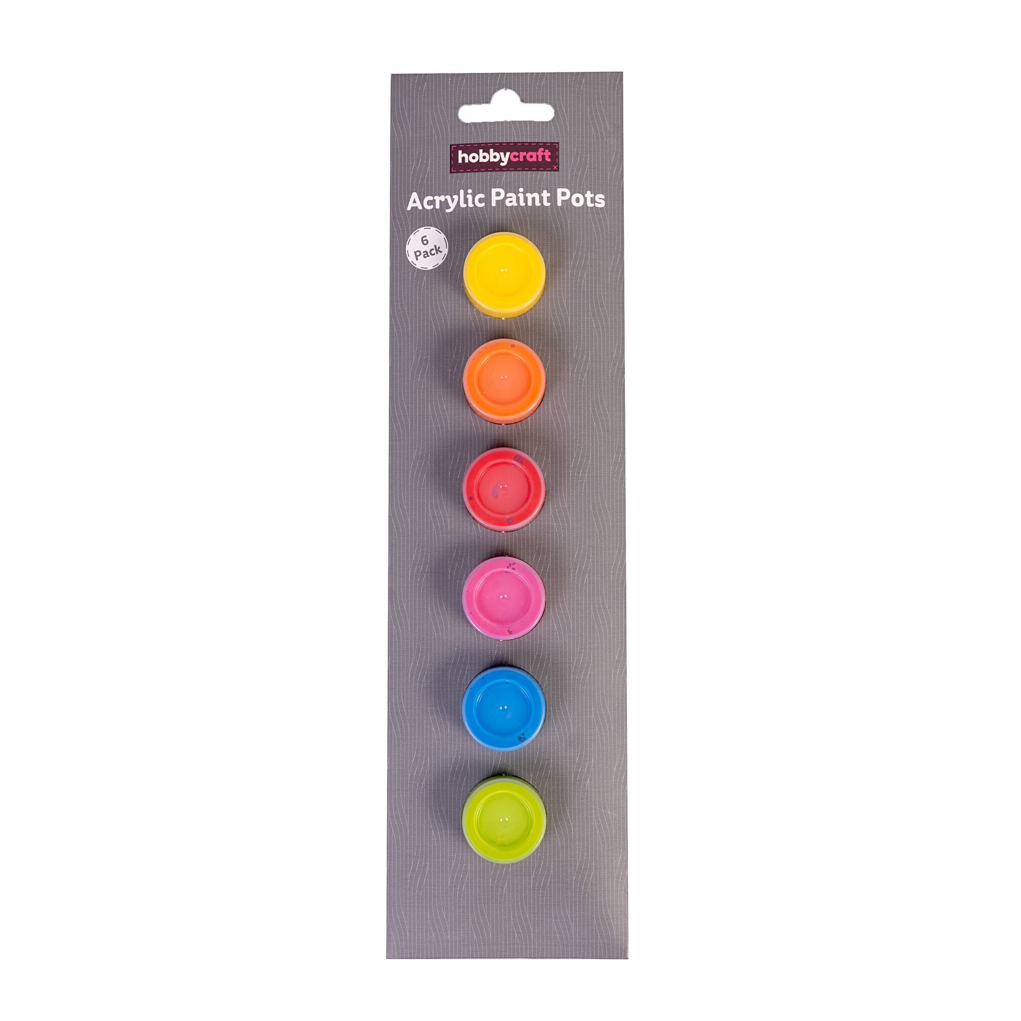 Bright Acrylic Craft Paints 5ml 6 Pack | Hobbycraft