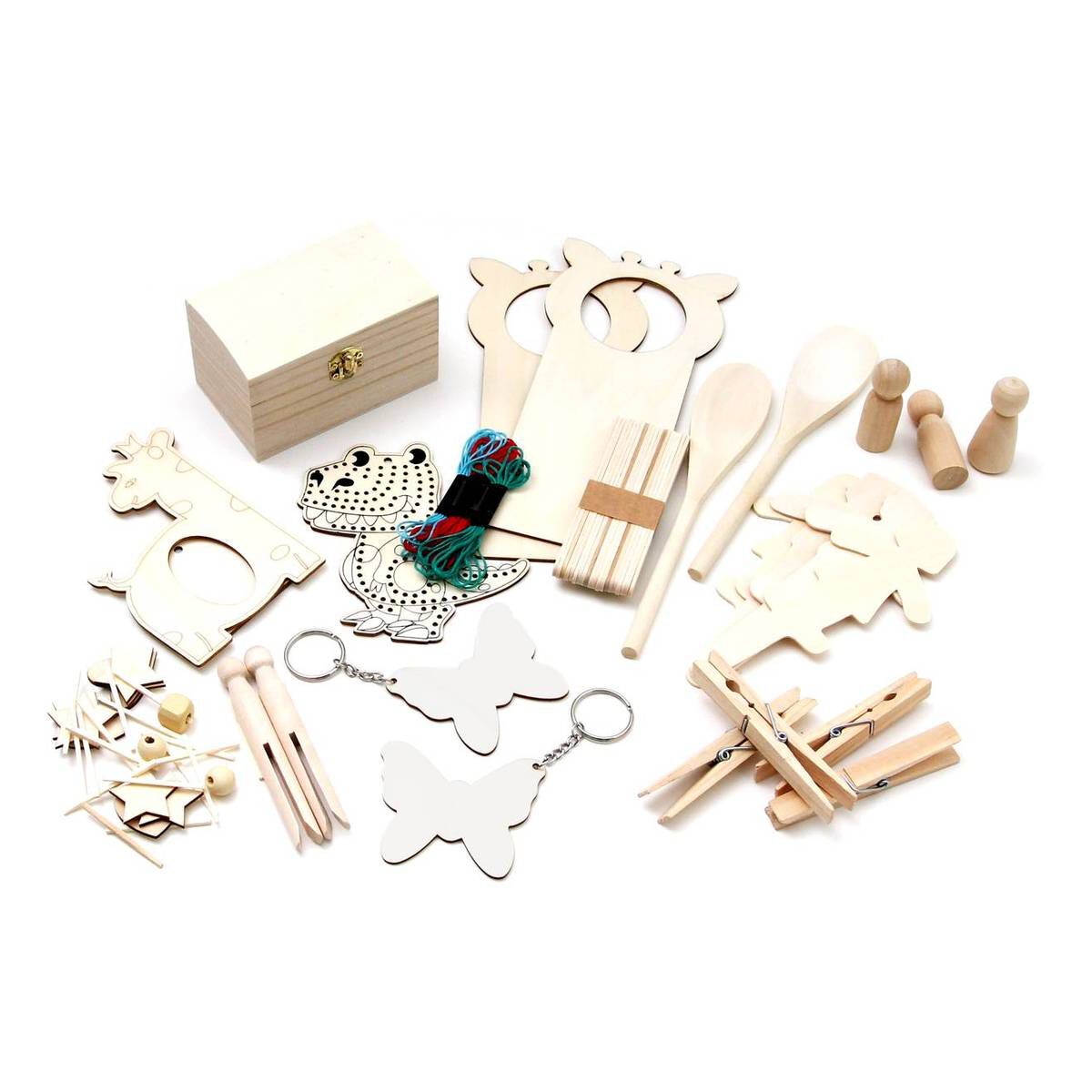 Hobbycraft Box of Wooden Craft | Hobbycraft