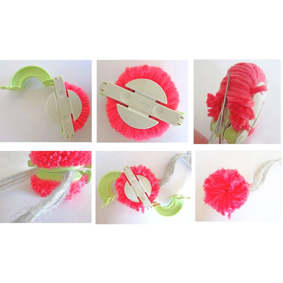 Clover Pom Pom Maker Large 65mm and 85mm | Hobbycraft